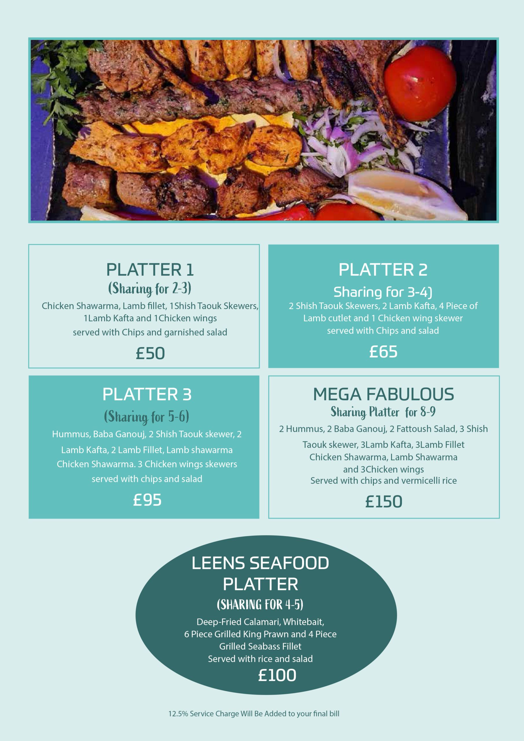 Menu – Leens Lebanese Cuisine